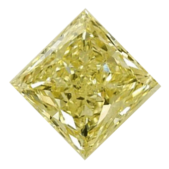 Princess Cut Yellow Diamond - Angel Jewels